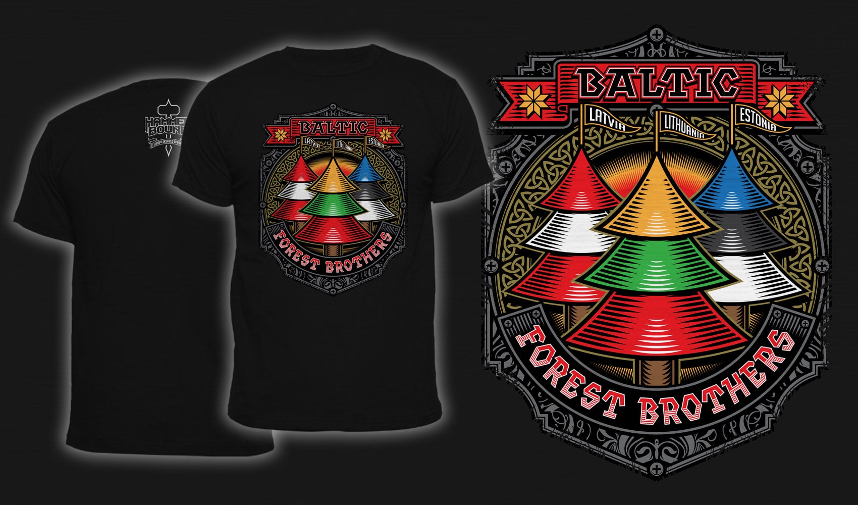 Baltic Forest Brothers - Men's T-Shirt Black | Hammer Bound